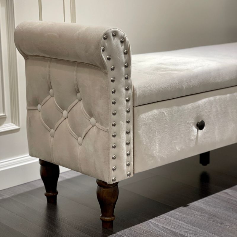 Elliott Chesterfield Long Sofa Bench - Furniture Bedroom Malaysia