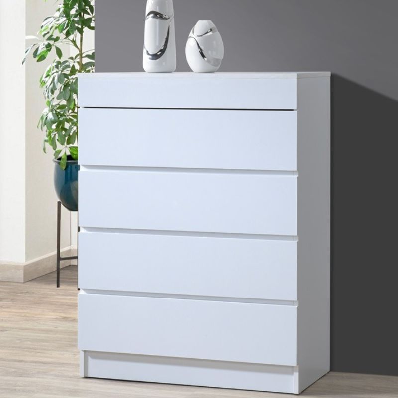 Jovane 4 Layer Chest of Drawer with Mirror - Online Furniture Shop